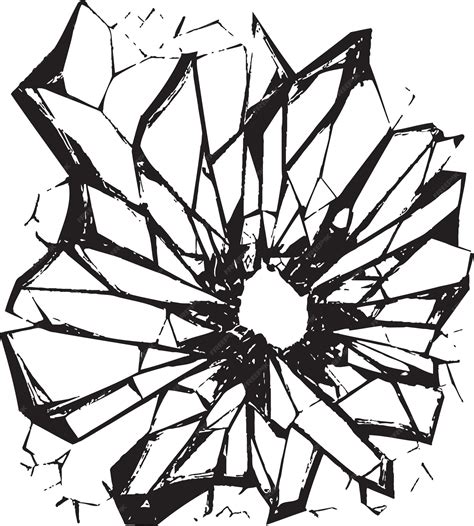 Premium Vector Ephemeral Echoes Abstract Broken Glass