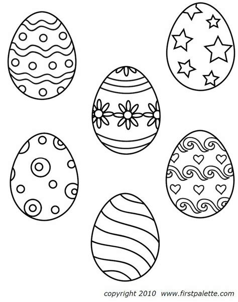Easter Egg Stencil Clipart Free Printable Stencils For Easter Eggs