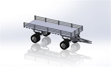 Tractor Trolley Download Free 3d Model By Harishkakde Cad Crowd