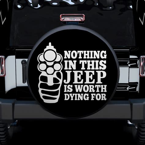 Nothing In This Jeep Funny Car Spare Tire Covers T For Campers