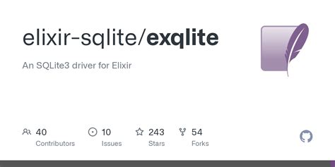 Github Elixir Sqliteexqlite An Sqlite3 Driver For Elixir