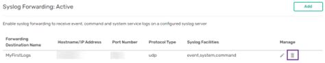 Forwarding Logs To An External System