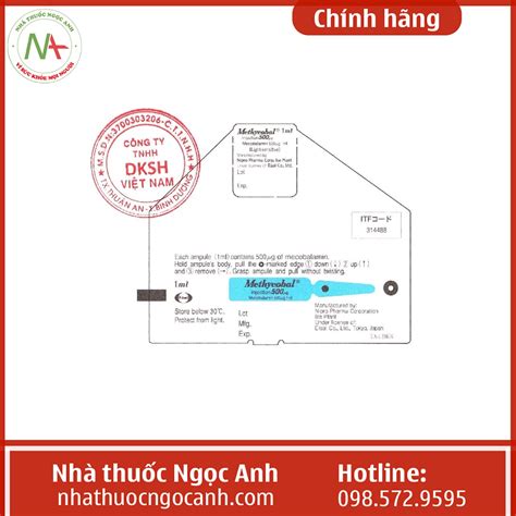 Thuốc Tiêm Methycobal Injection 500μg Giá Bao Nhiêu Mua ở đâu