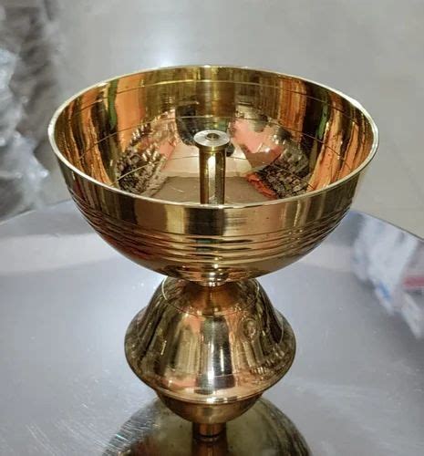 Round Antique Brass Pyali Diya For Temple Size 5 Inches At Rs 70 In