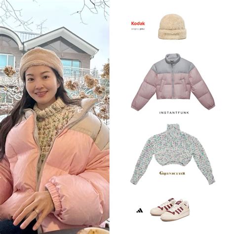 류이서 인스타그램 옷 패션 핑크색 패딩 점퍼 터틀넥 니트 플리스 모자 의상 스타일 네이버 블로그