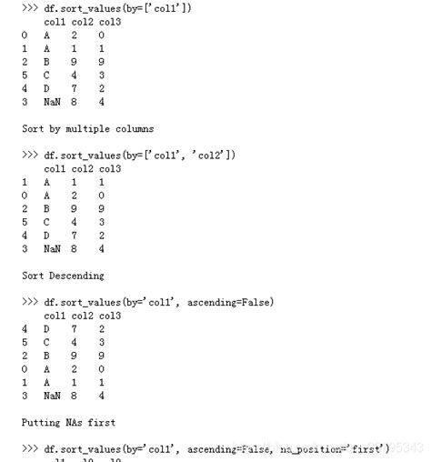 关于使用pandas中的dataframe中的sort方法与sortvalues方法报错问题dataframesort