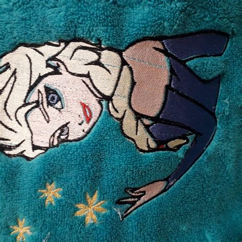 Elsa Machine Embroidery Design Etsy