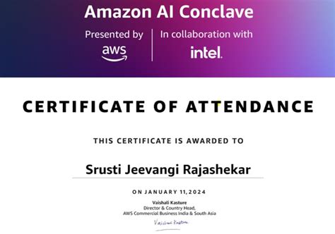 srusti jeevangi on linkedin amazonaiconclave artificialintelligence