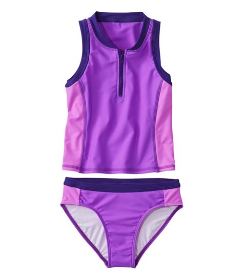 Girls Watersports Swimsuit Two Piece Colorblock At Ll Bean