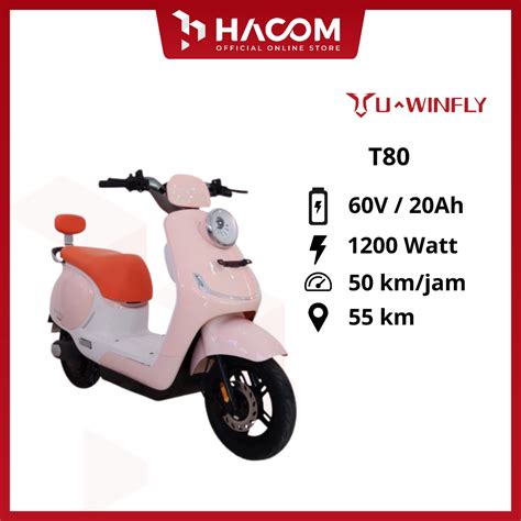 Jual Sepeda Motor Listrik UWINFLY T80 20V Shopee Indonesia
