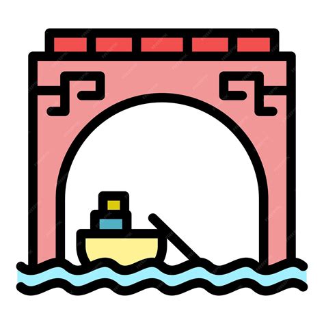 Premium Vector Traditional Floating Market Icon Outline Traditional Floating Market Vector