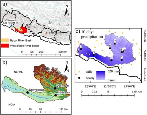 A Locations Of West Rapti River Wrr Basin Babai River Basin