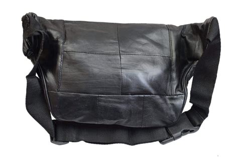 Marshal Black Genuine Leather Concealed Carry Weapon Waist Pouch Fanny