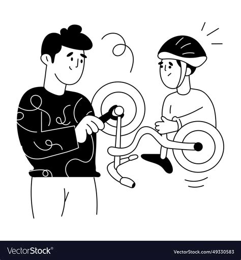Father Fixing Royalty Free Vector Image VectorStock