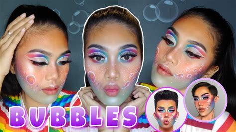Bubbles Makeup Tutorial Inspired By James Charles And Kennyccain Youtube