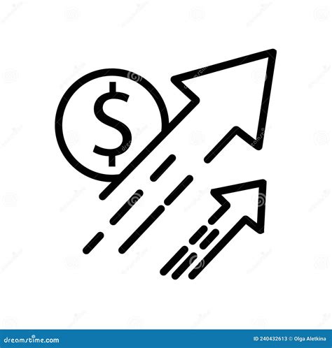 汇率升值图标矢量图 汇率升值标志 孤立轮廓符号 向量例证 插画 包括有 投资 商务 货币 排行 240432613