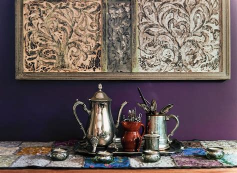 Premium Photo Silver Pots And Cutlery On A Sideboard