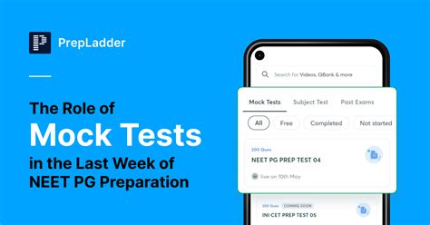 Role Of Mock Tests In The Last Week Of Neet Pg Preparation