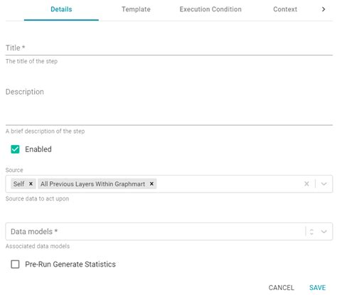 Configuring A Templated Step