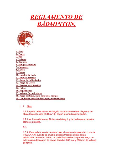 Vandalir hidrógeno Reembolso las 10 reglas principales de badminton es