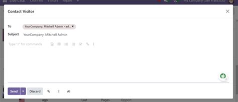 Visitors In Odoo 18 Livechat Odoo 18 Community Book