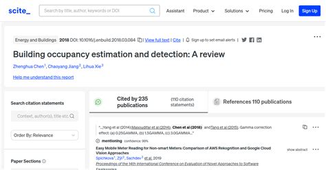 Building Occupancy Estimation And Detection A Review