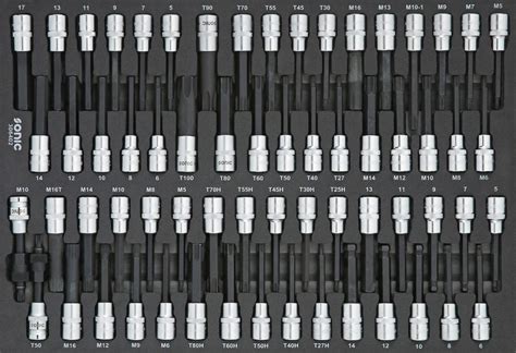 Metric Bit Socket Set 12 64 Pcs Medium Sfs Sonic Tools