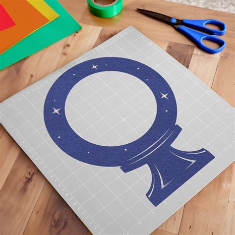 Starry Crystal Sphere Instant Download Image For Cricut Silhouette