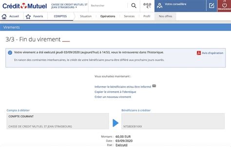 Comment faire un virement avec le Crédit Mutuel Fuzz