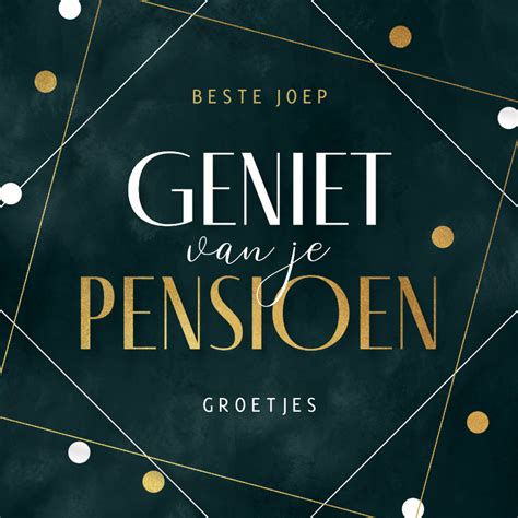 Felicitatiekaart Pensioen Genieten Confetti Kaartje2go