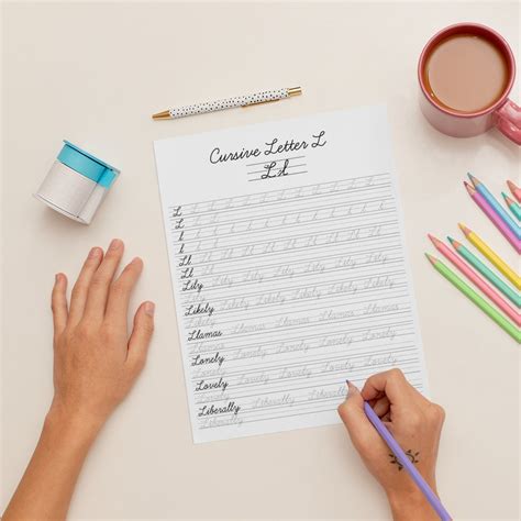 Intermediate Cursive Handwriting Practice Workbook Etsy