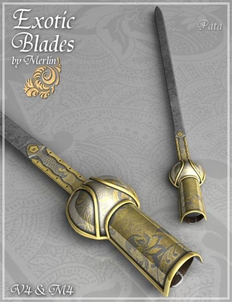 Exotic Blades By Merlin Environments And Props For Daz Studio And Poser