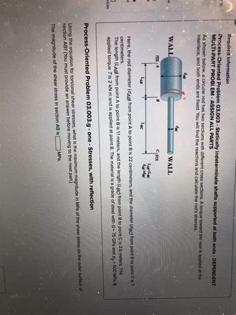 Solved Required Information Process Oriented Problem Chegg