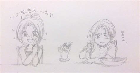進撃の巨人 【落描き】リヴァハンもどき ゆーまのイラスト Pixiv