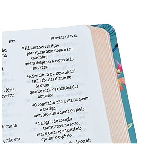 Bíblia NVI Leitura Perfeita Letra Grande Capa Flores Couro Soft Megalivros
