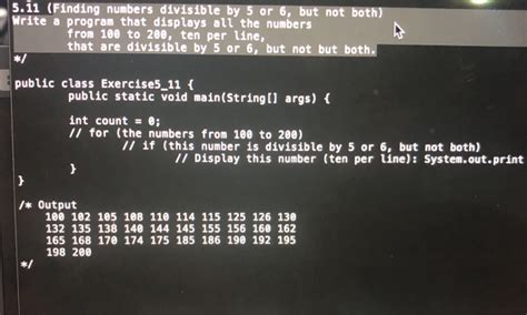 Solved Finding Numbers Divisible By Or But Not Chegg