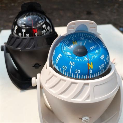 Hitam Putih Ship Compass Bracket Mount Compass Ship Navigation Compass Black White Shopee