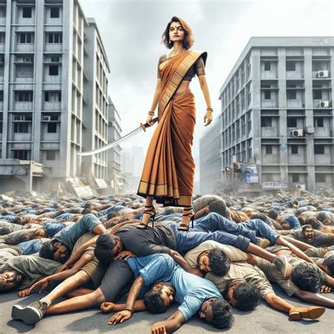 Ai Women Defeated Men And Standing On Them Rtramplevictorypose