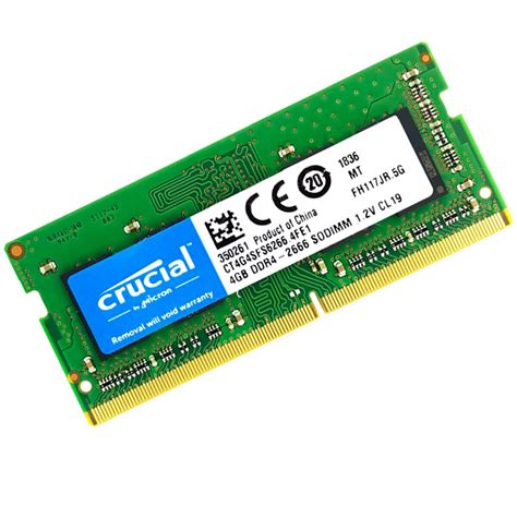 Crucial Ddr4 4gb X2 2666 Pc4 21300 Laptop 260pin Sodimm Notebook Memory