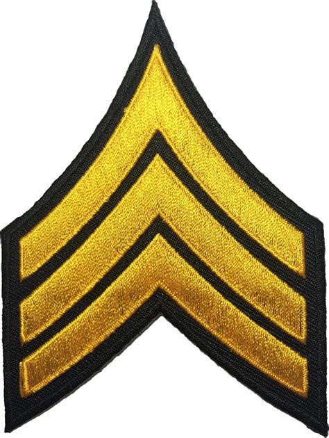 Papapatch Chevrons Sergeant E 5 Stripes Us Army Rank Sew On