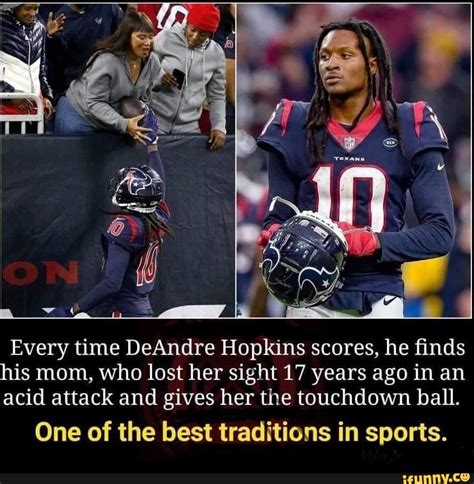 Every Time Deandre Hopkins Scores He Finds His Mom Who Lost Her Sight