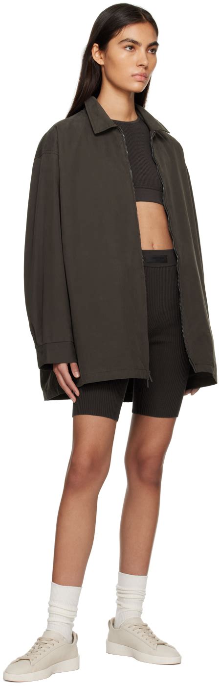 Essentials Gray Zip Jacket Essentials