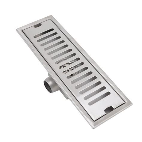 Godsale Fdit Siphon de douche de 12 pouces Drain de douche linéaire de