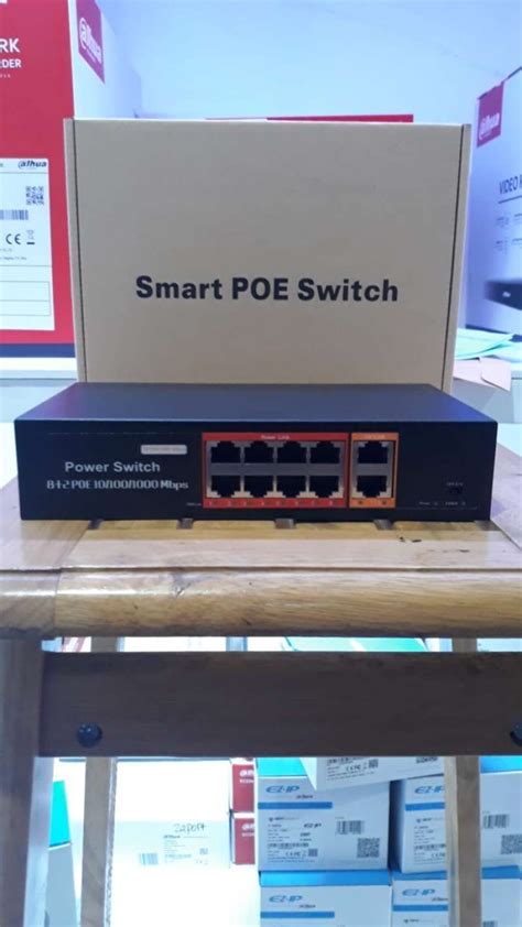 Promo Poe Switch Hub 8 Port 2 Uplink Support Ipcamera Poe Bergaransi Diskon 23 Di Seller Minao