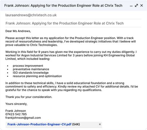 How To Write An Email Cover Letter Examples Advice