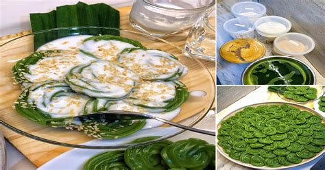 ชวนทำ ขนมเปียกปูนใบเตยกะทิสดขนมไทย เนื้อเนียนนุ่มอร่อย หอมกลิ่นใบเตย