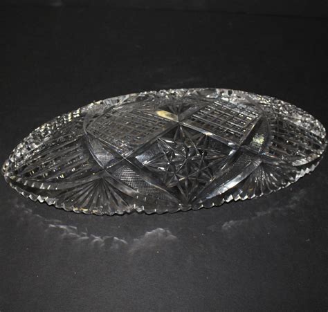 Bargain Johns Antiques American Brilliant Cut Glass Deep Relish Dish