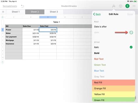 Conditional Formatting In Numbers On IPad A Complete Guide AppleToolBox