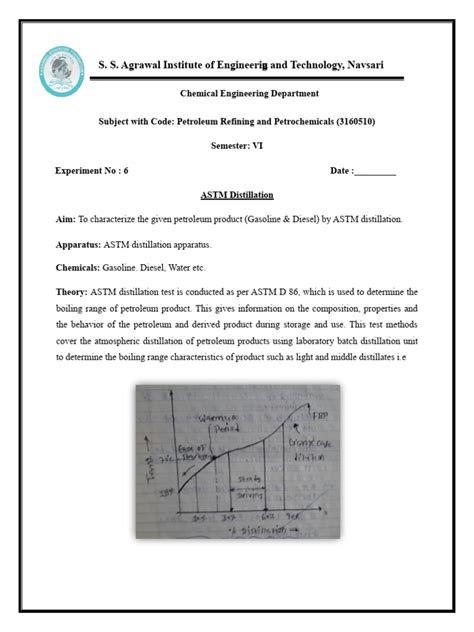 Astm Distillation Pdf Distillation Gasoline