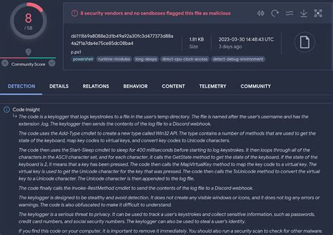 VirusTotal Code Insight L AI Analizza Il Comportamento Del Malware Notizie Sull Intelligenza